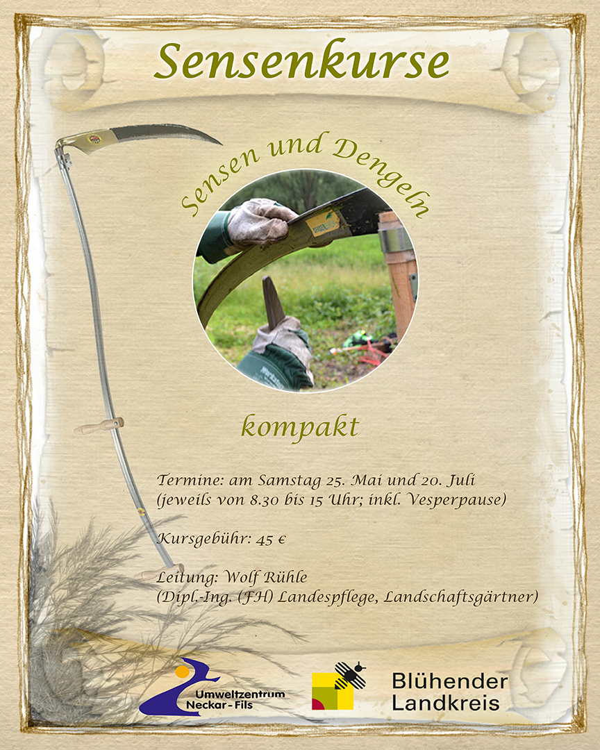 Sensen und Dengeln Kompakt | Umweltzentrum Neckar - Fils Plochingen